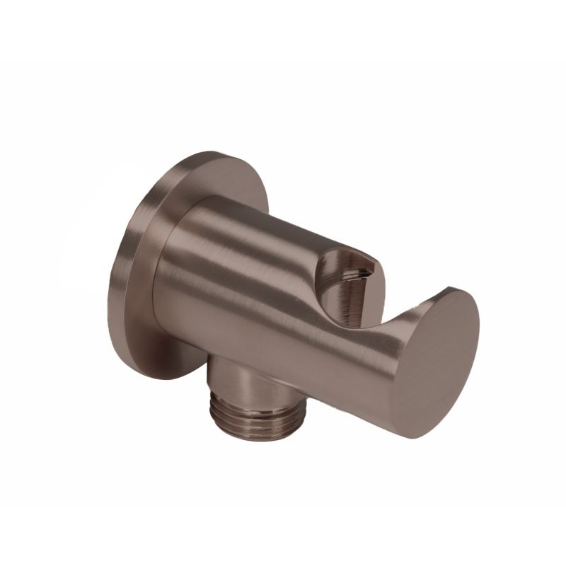 Just Taps VOS Water outlet elbow with wall support Brushed Bronze