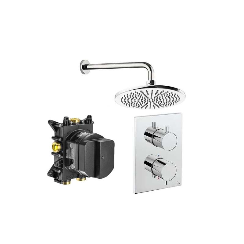 Crosswater Crossbox Shower Set 1 Chrome 300mm