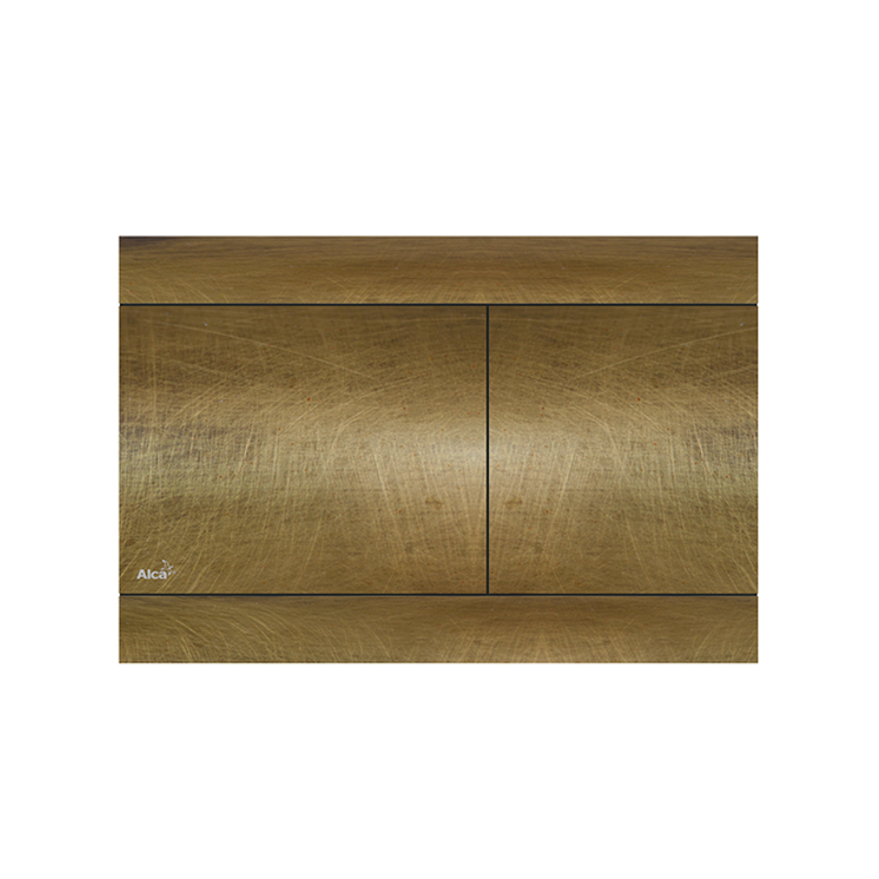 Alca Flat Metal Flush Plate – Bronze