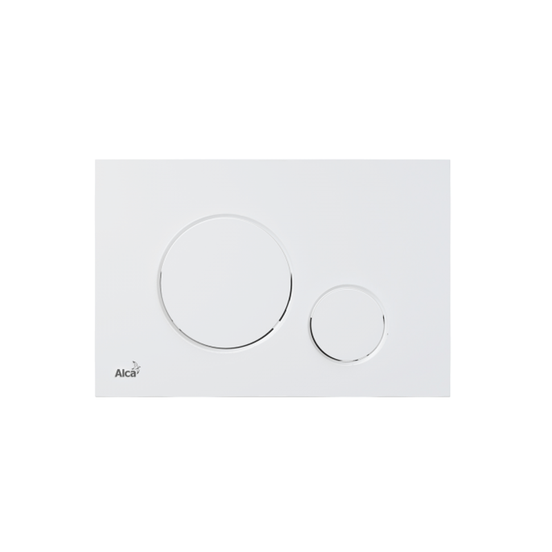 Alca Thin Flush Plate (Round) - Matt White