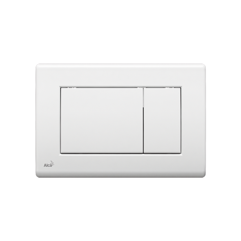 Alca Basic Flush Plate (rectangular) – White
