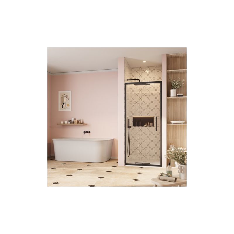 Crosswater Asura 8mm Infold Door Matt Black