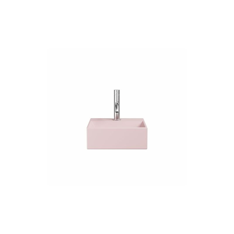 Crosswater Beck Cloakroom Basin Inc Waste 1TH 30x30 Matt Pink