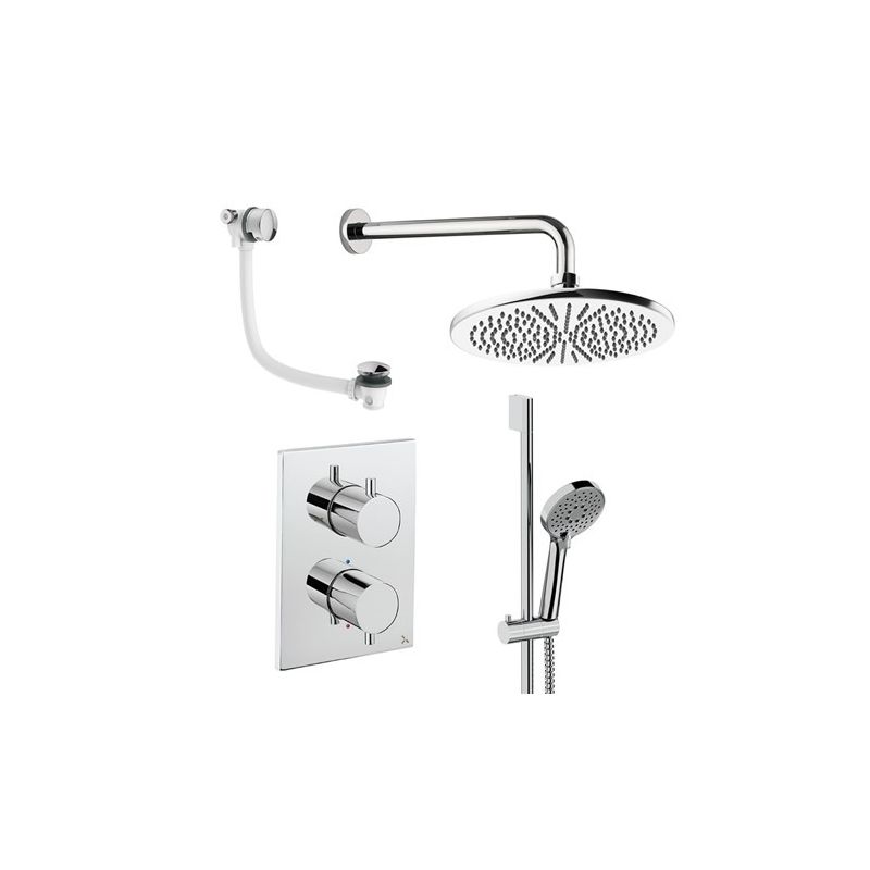 Crosswater Crossbox Shower Set 10 Chrome 300mm