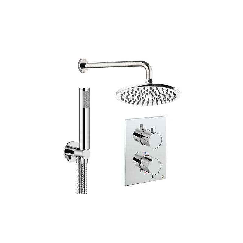 Crosswater Crossbox Shower Set 3 Chrome 200mm