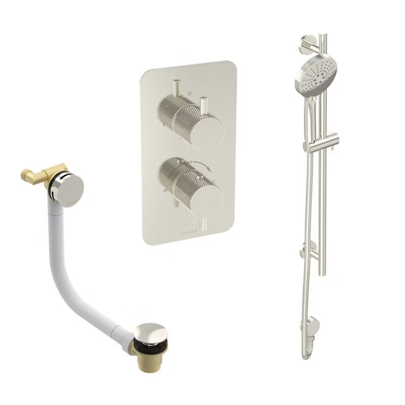 Saneux COS 2 way shower kit - w/ 3 Function Handset and Slider Rail and ...