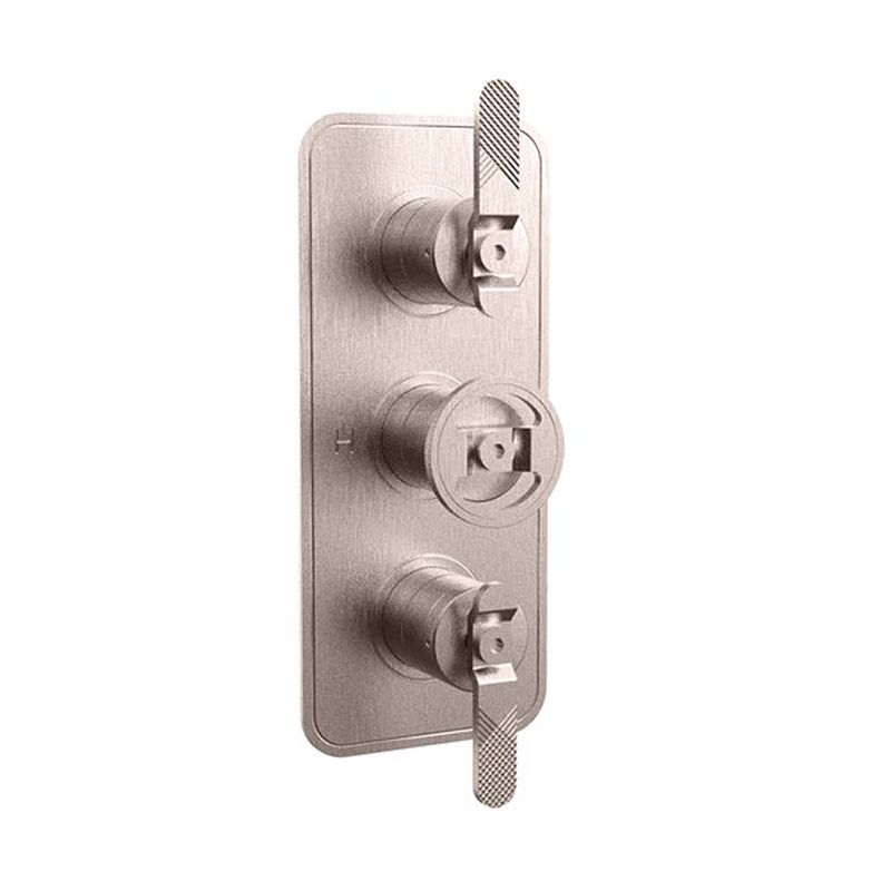 Crosswater Union Brushed Nickel Lever Shower Valve With 2 Way Diverter