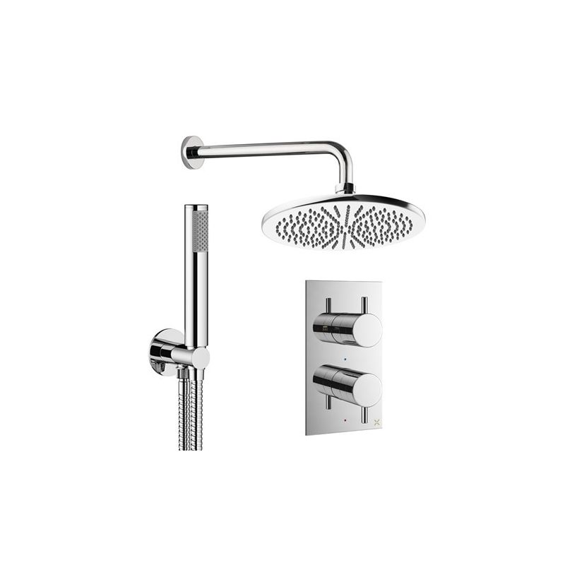 Crosswater Design Shower Set 3 Chrome 300mm