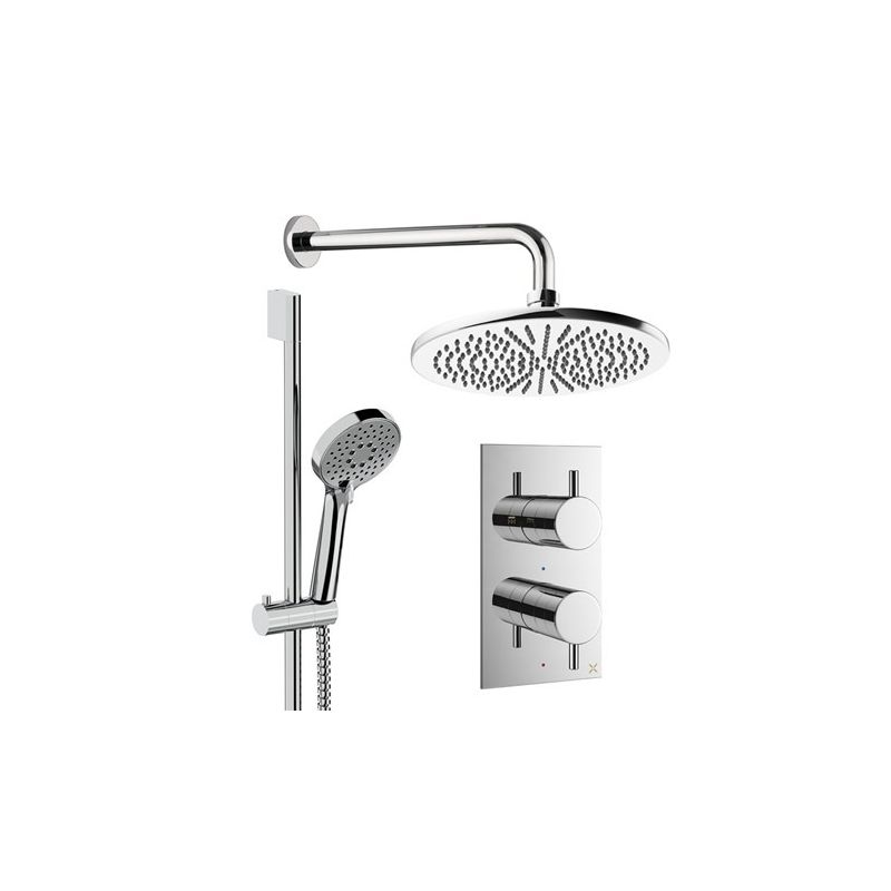 Crosswater Design Shower Set 4 Chrome 300mm