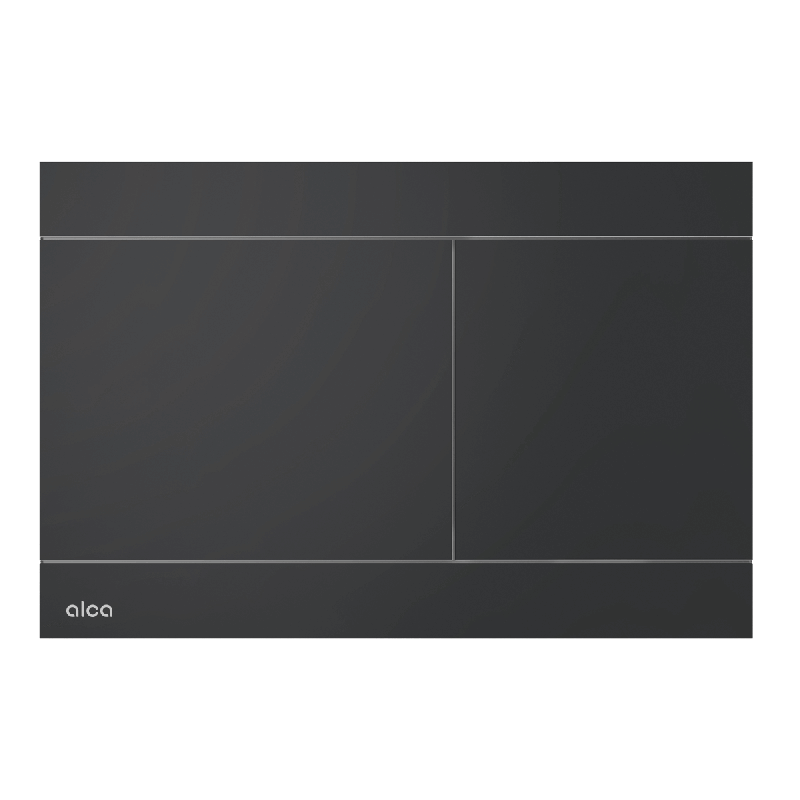 Alca Fun Flat Flush Plate 5mm Thick - Matt Black