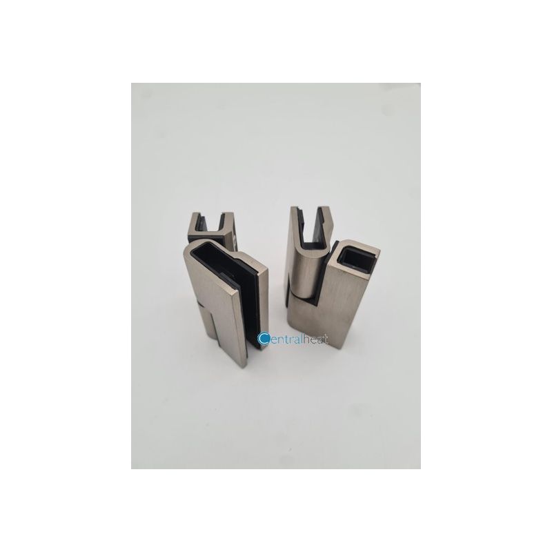 Crosswater Gallery 180deg Deflector Panel Hinges (pair) Brushed ...