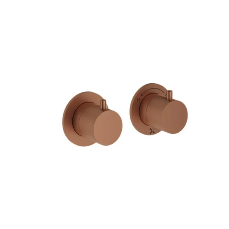 Crosswater MPRO Brushed Bronze Module 3 Outlet 2 Handle Trimset