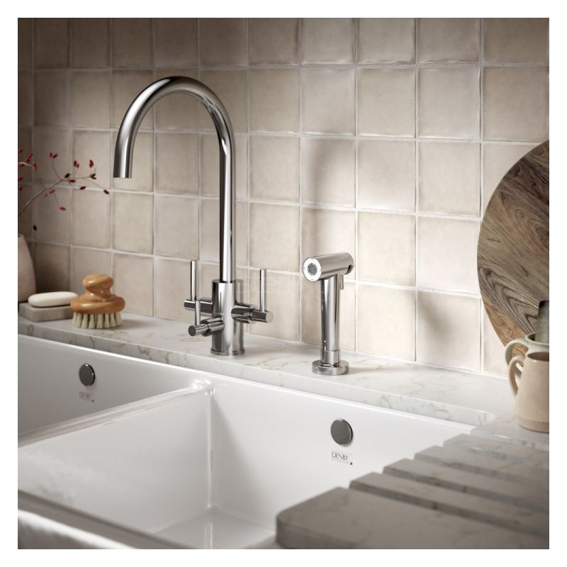 Clearwater Stella Kitchen mixer filter Tap with Rinse Chrome