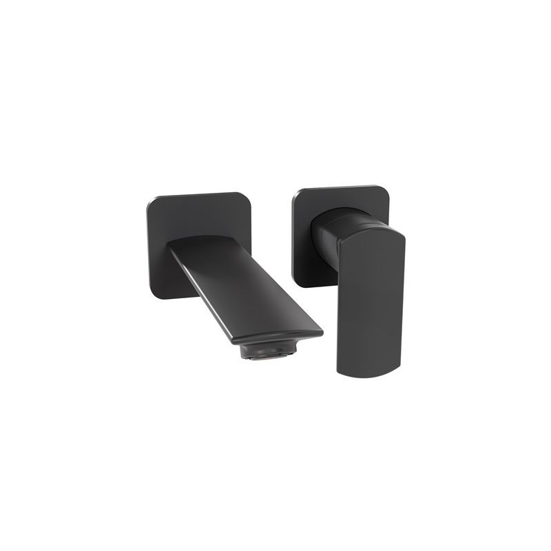 Crosswater The Varda Basin 2H Wall Mounted Tap Trim Set Matt Black