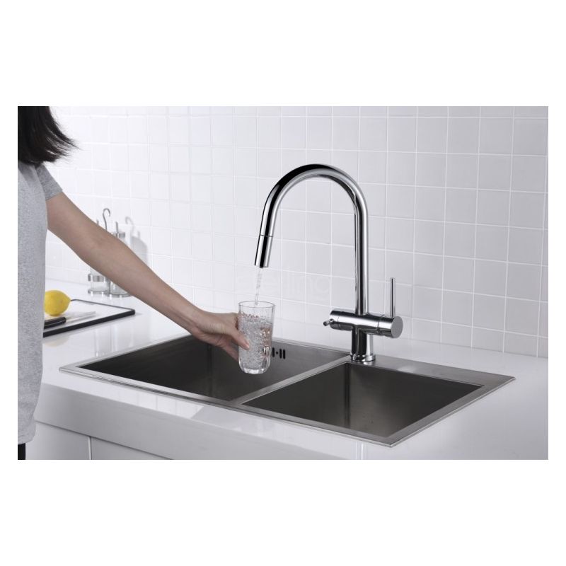 Clearwater Toledo Kitchen mixer Filter Tap with Pull Out spray Chrome