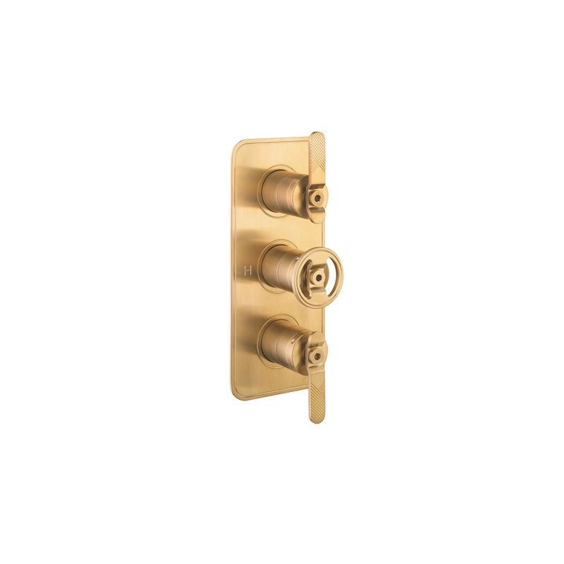 Crosswater Union 3 Handle Trimset Lever Union Brass